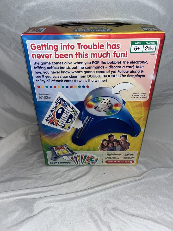 Big Trouble Game Light Up Talking Pop-O-Matic Milton Bradley Game NEW ...