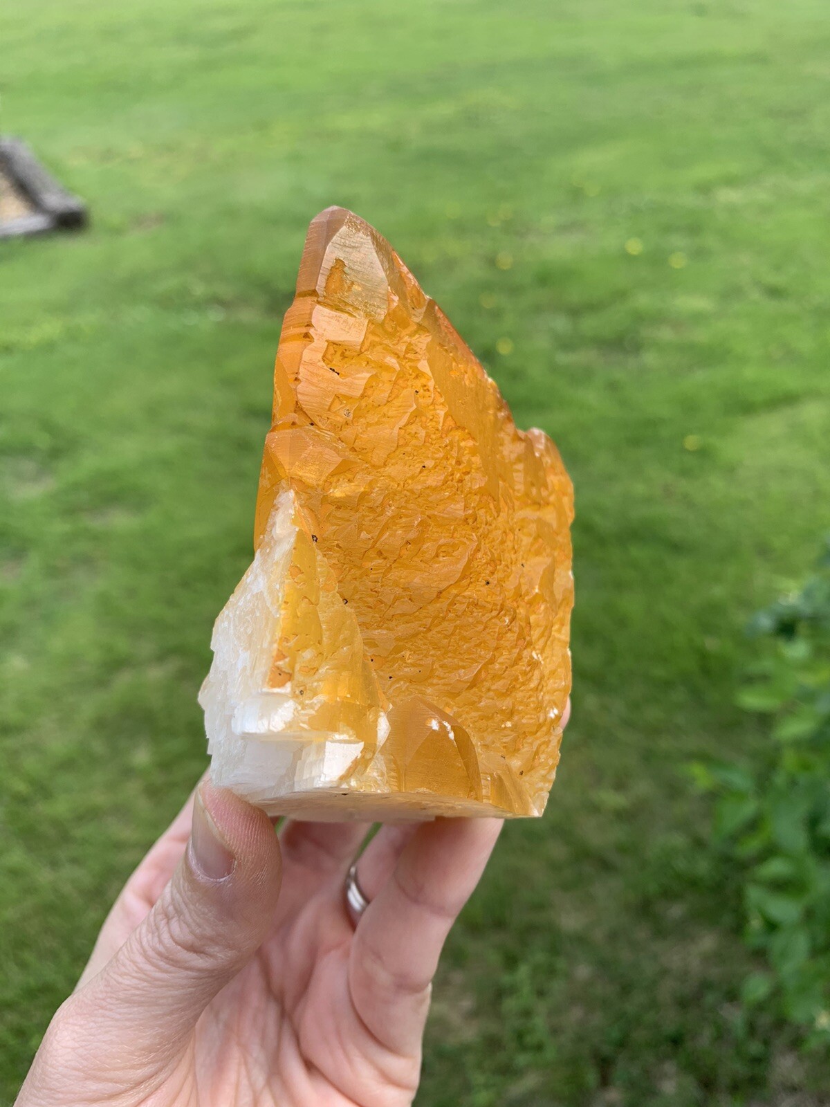 Golden Calcite with Chalcopyrite Inclusions from Black Rock, Arkansas ...