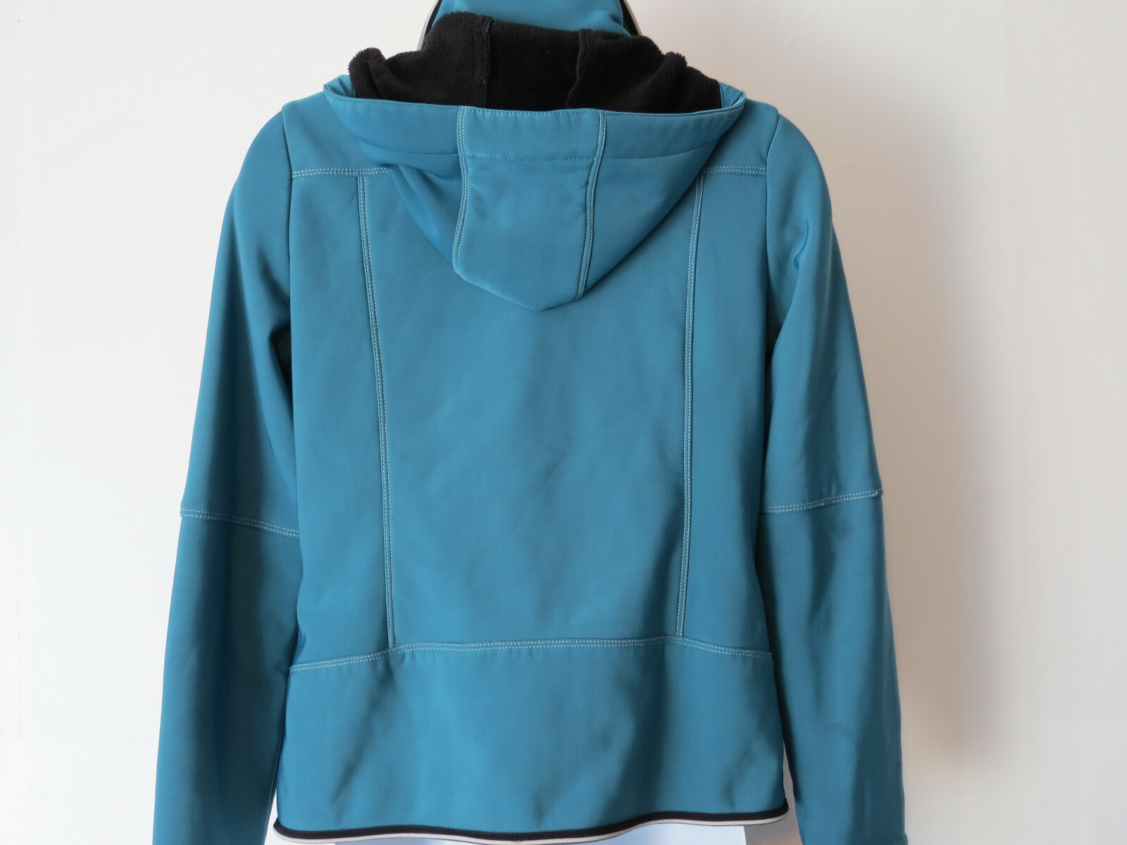 Women's LINED TEAL WEATHERPROOF SMALL JACKET Aqua Zip… - Gem