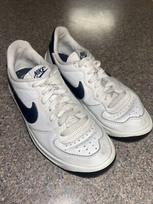 Vintage Nike Low Shoes 020305 White Blue Size 7.5 Made In 2002 Good ...