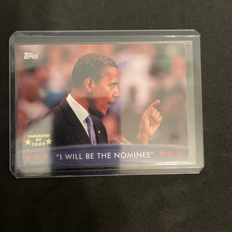Rare *Gold* Foil Barack Obama 2008 Topps Card #33 Be The Nominee | eBay