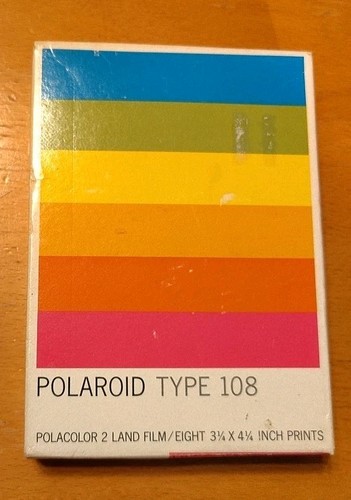 VTG Polaroid Type 108 Polacolor 2 Land Film Expired 8/1978. NOS | eBay