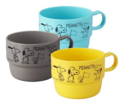 NEW OSK Snoopy plastic cup Set of three PT-6 | eBay