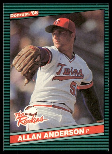 1986 Donruss The Rookies #3 Allan Anderson Minnesota Twins | eBay
