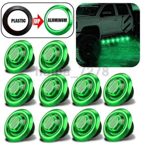 10X Green LED Clearance Light Trailer Truck Side Marker Lamp Lorry RV ...