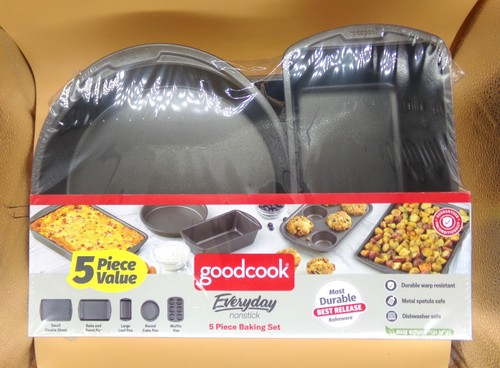 GoodCook Everyday Nonstick Steel 5-Piece Bakeware Value Set - Brand New | eBay