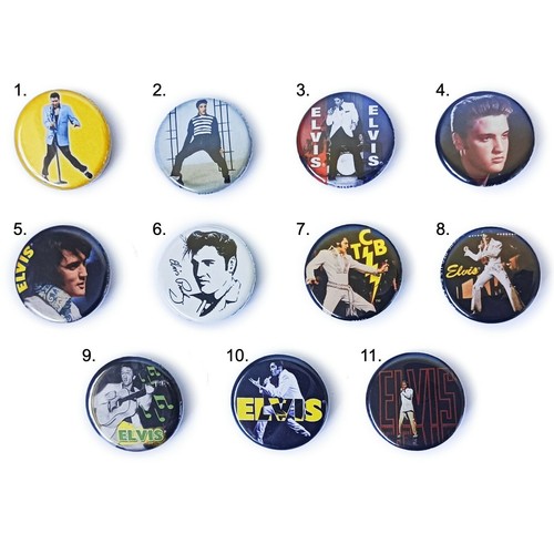 Official Licensed Elvis Presley Button Badge Pin, 3.2cm, USA Made ...