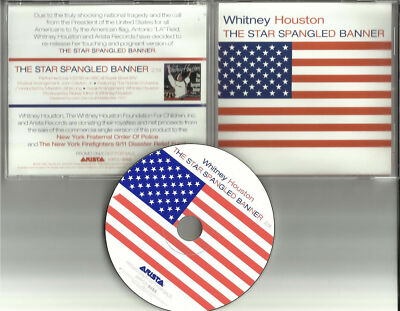 WHITNEY HOUSTON Star Spangled Banner Jewel box ARPCD5053 PROMO DJ CD ...