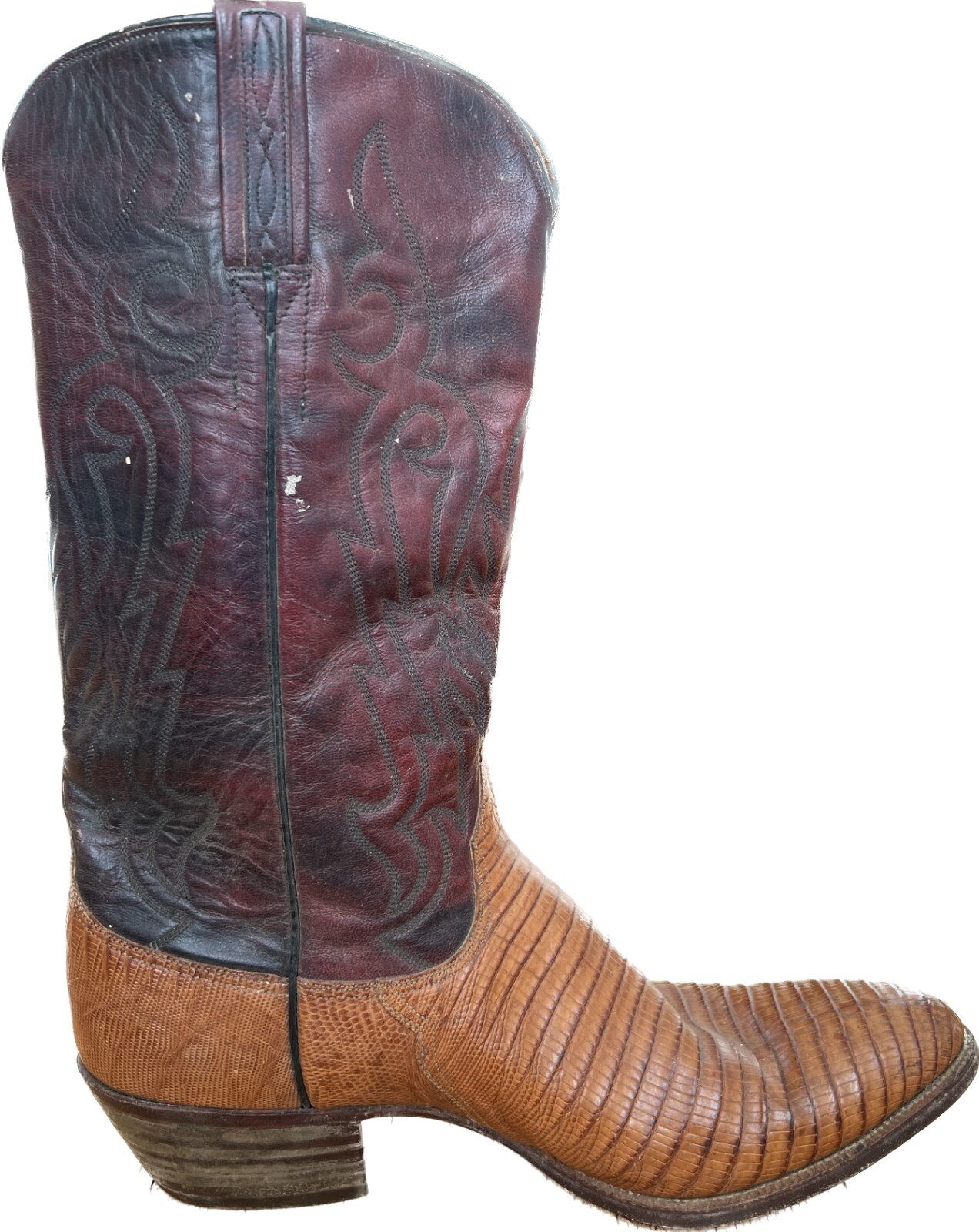 Lucchese Cowboy Boots 13D Light & Dark Brown - Narrow - Gem