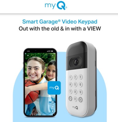 Chamberlain myQ Smart Garage Video Keypad (VKP1-MYQ) Open Box-Brand New ...
