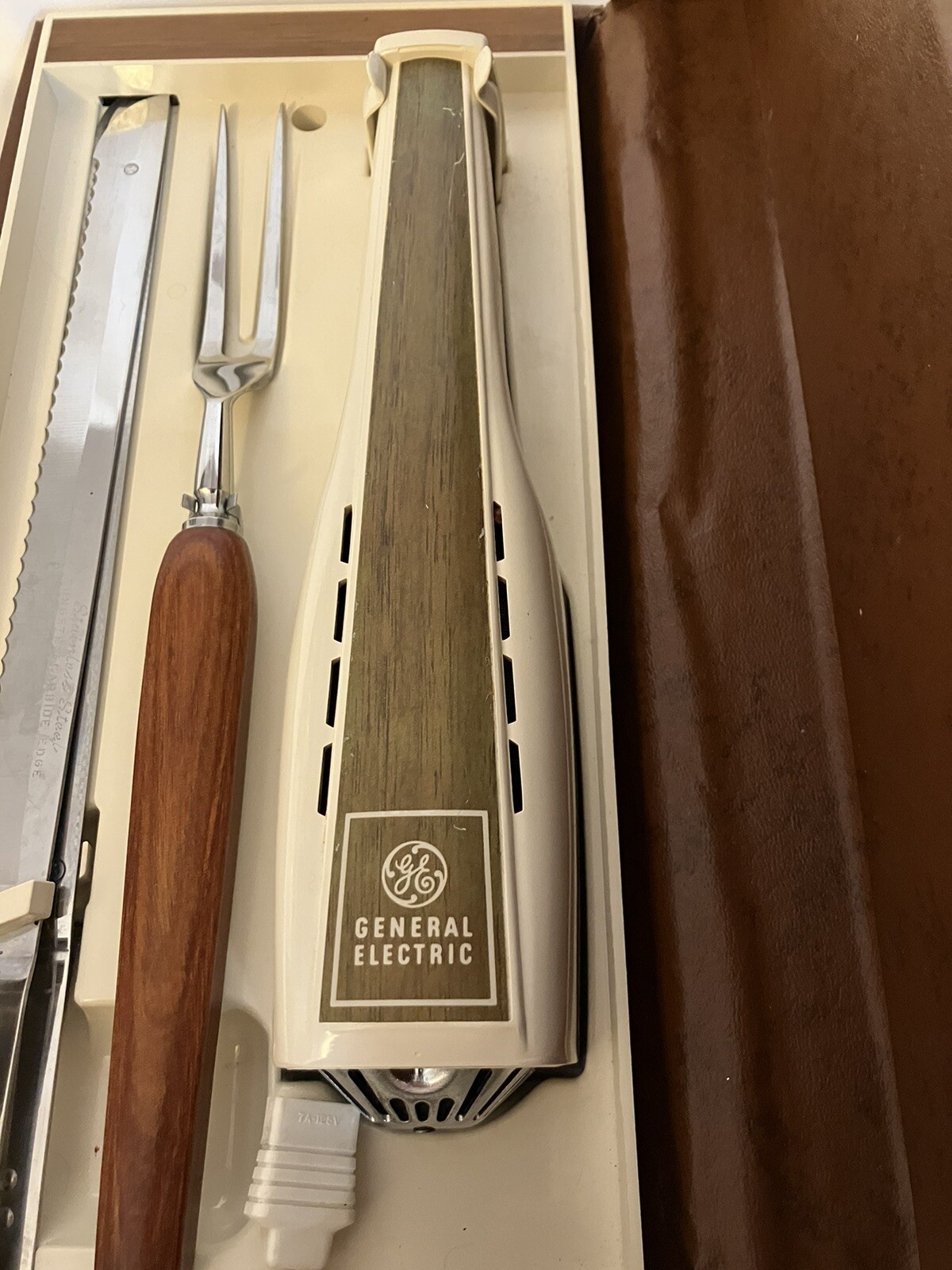 General Electric GE Slicing Knife Wall Mount 2 Carbide Blades Full Set ...