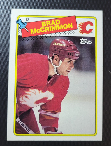1988-89 Topps BRAD MCCRIMMON Calgary Flames Hockey NHL Career Stats ...