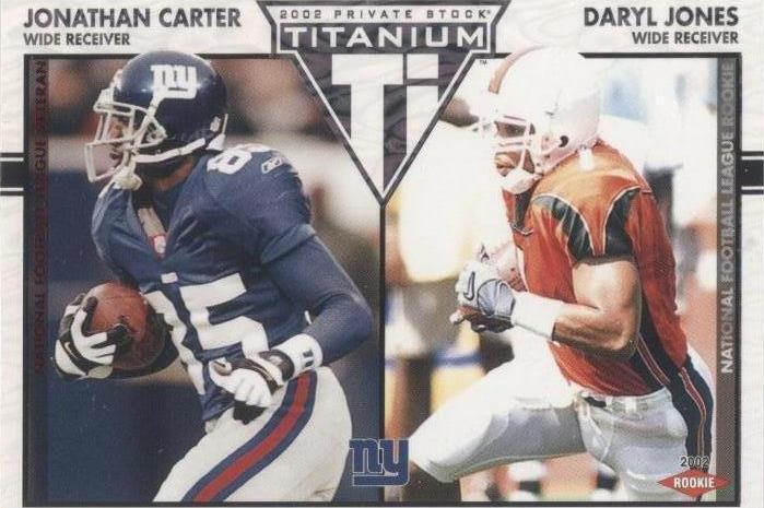 2002 Private Stock Titanium - Jonathan Carter, Daryl Jones #148 Red ...