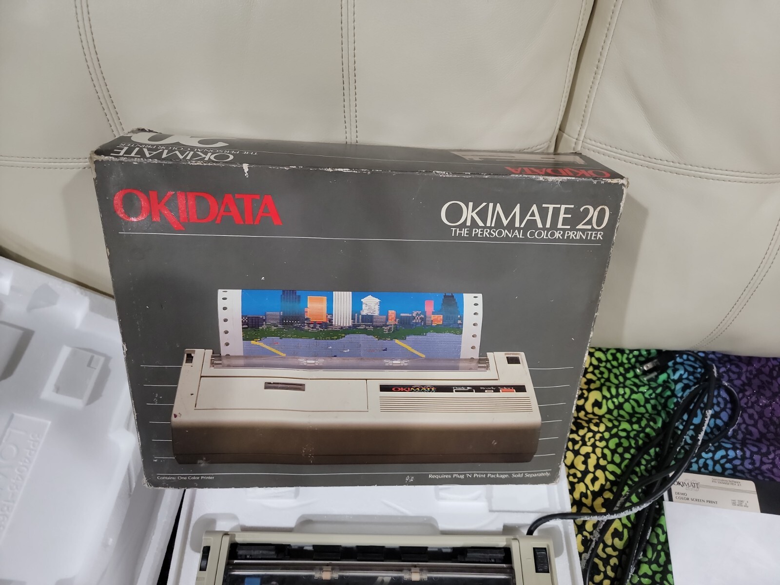 Vintage Okidata Okimate 20 EN3211 Color Personal Printer Bundle *AS IS ...