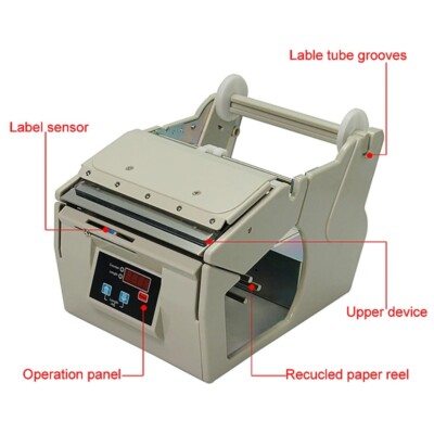 Adhesive Label/Barcode Automatic Peel-Off/Split Label Dispenser 130MM ...