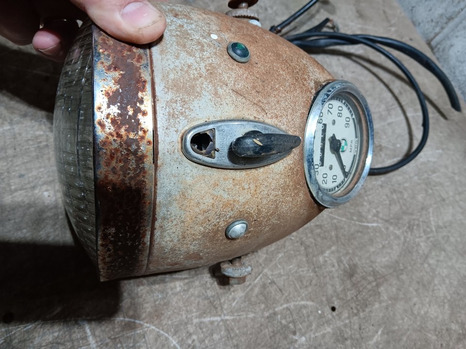 1967 68 69 1969 Sears Allstate Puch SR250 SR 250 Headlight Speedometer ...