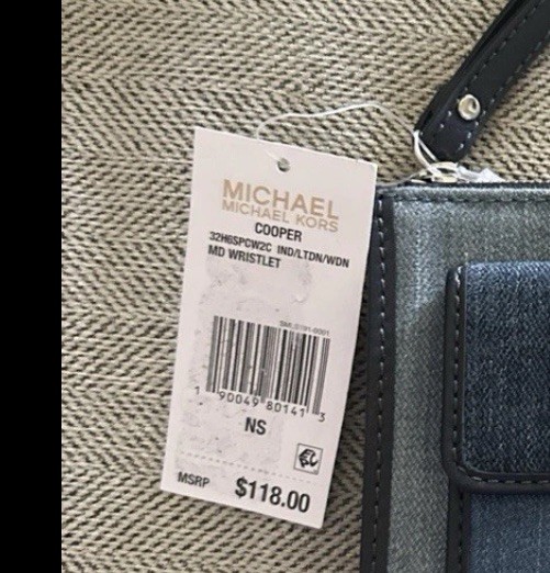 Michael Kors Cooper Md Wristlet Blue New With Tags | eBay