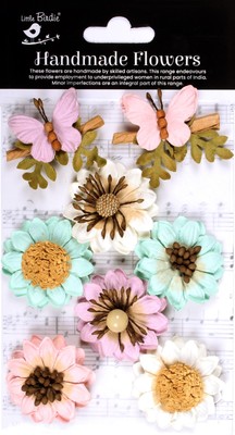 Little Birdie Arcadia Paper Flowers 8/Pkg-Fairy Garden CR92845 | eBay