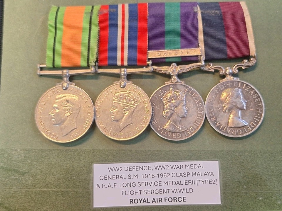 WW2 AND LATER MEDAL GROUP OF 4 518289 F SGT W WILD R.A.F | eBay