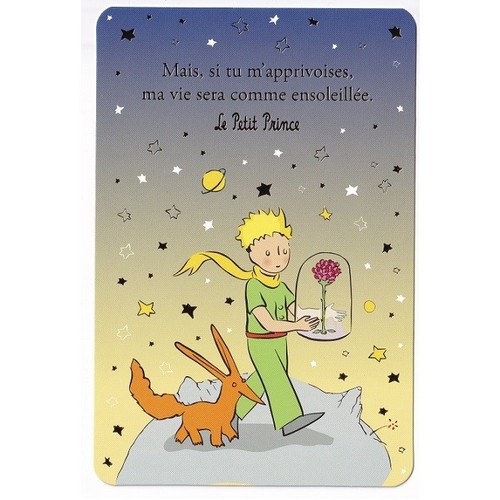 Little Prince Postcard France Kiub Le Petit Prince Rose 10.5x15cm Used ...