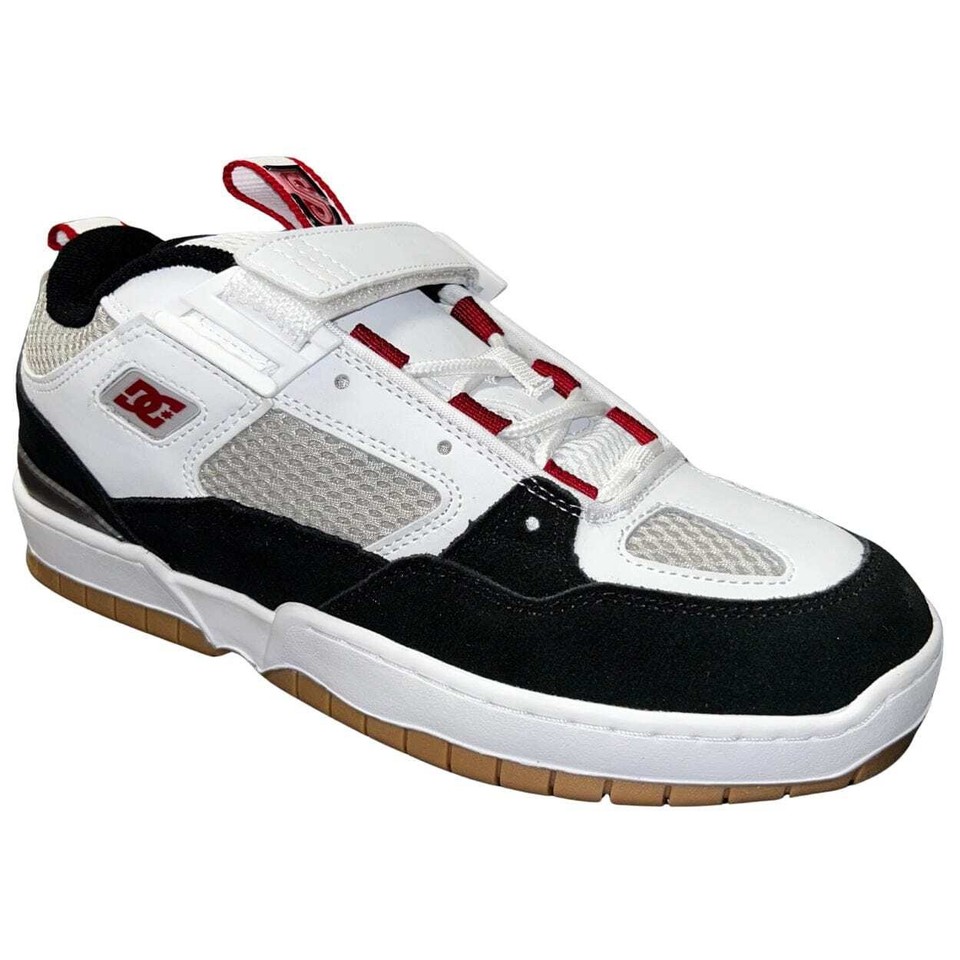 DC Shoes JS 1 Skate Shoes | White, Black & Red | eBay UK
