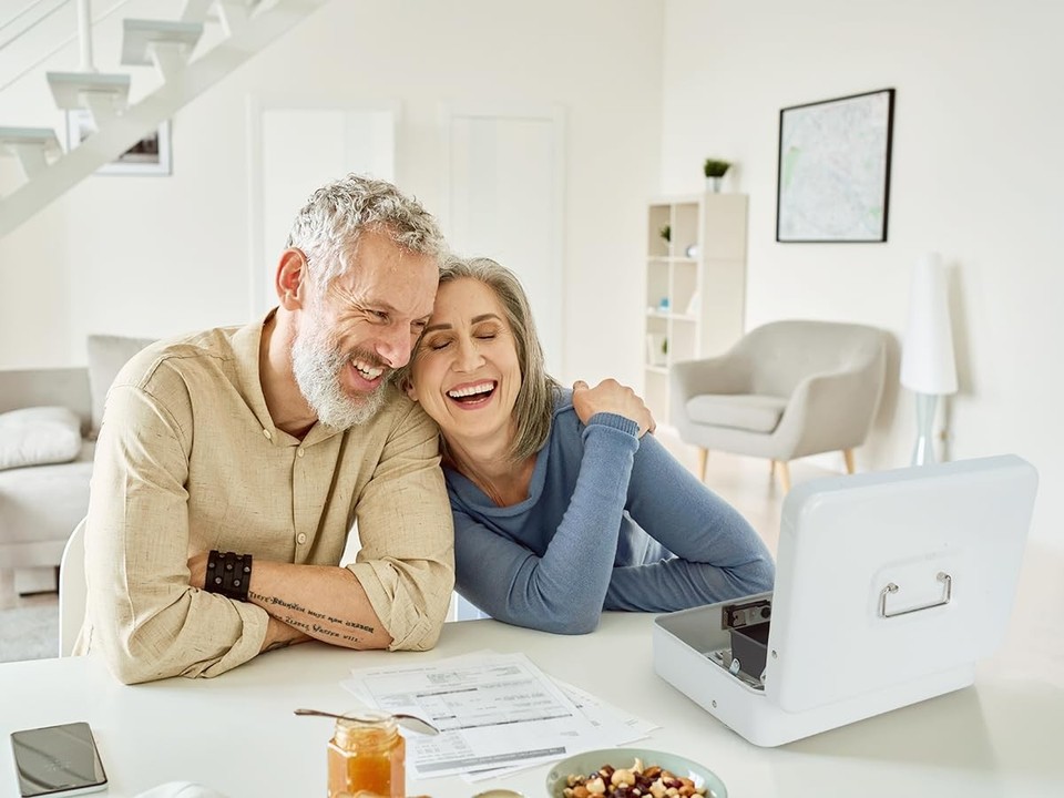 XL White Cash Box, 11.8x9.45x3.54, Combination Lock, Money Tray, Metal ...