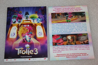 Trolls Band Together - Trolls 3 (2023) Polish Promo FLYER - LEAFLET | eBay
