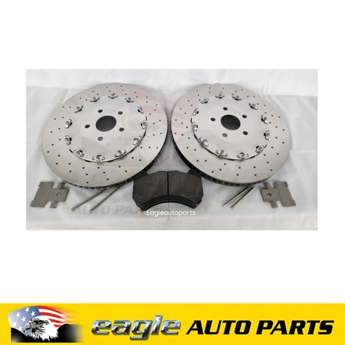 HSV VF GTSR & W1 6-Pot Front Disc Brake Rotors & Brake Pad Kit Genuine ...