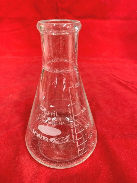VWR Glass 300ml Heavy Duty Conical Erlenmeyer Flask 89000-364 for sale ...
