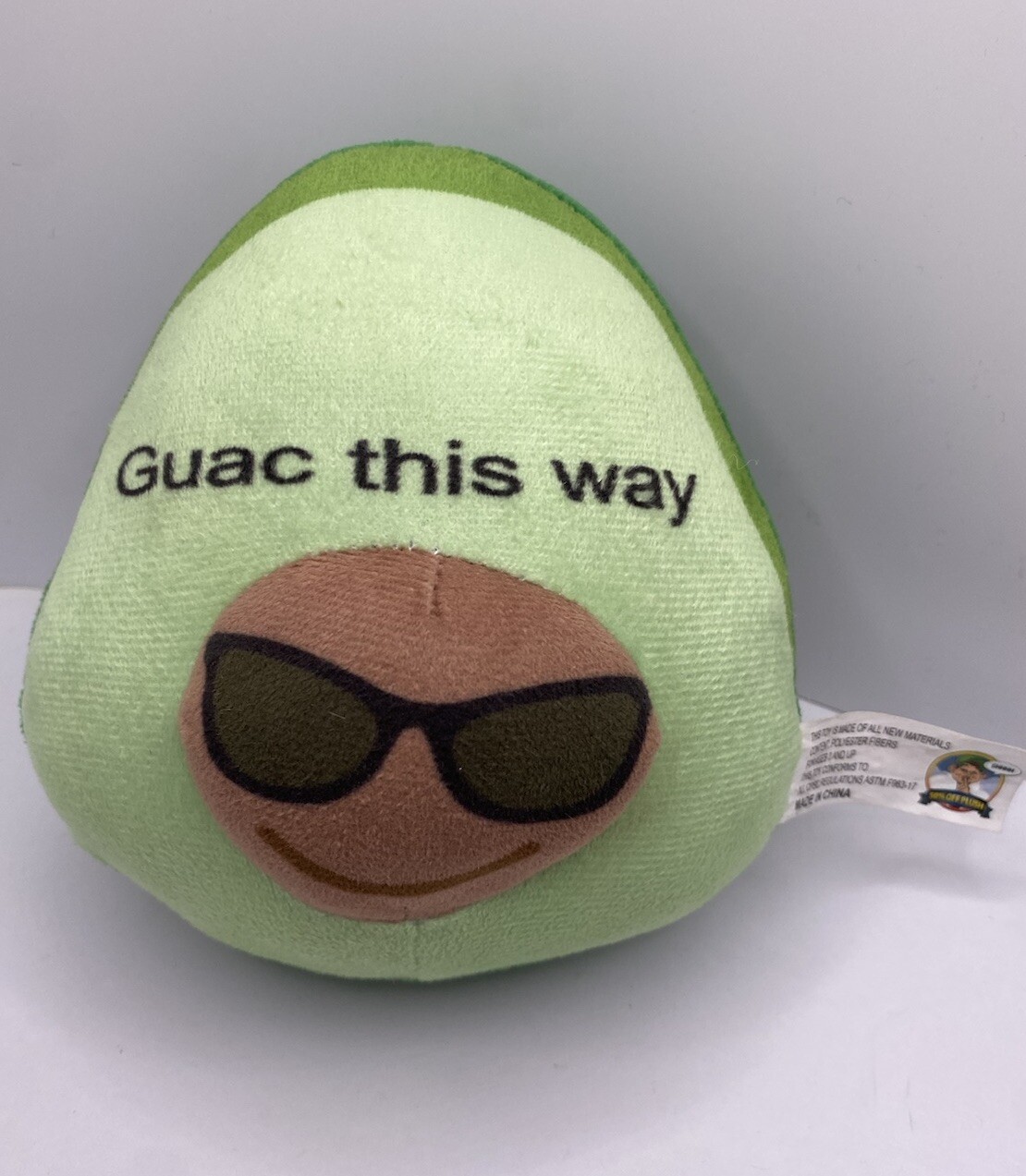 Small Avocado Plush Stuffed Toy GUAC THIS WAY sunglasses Livoti Toys | eBay