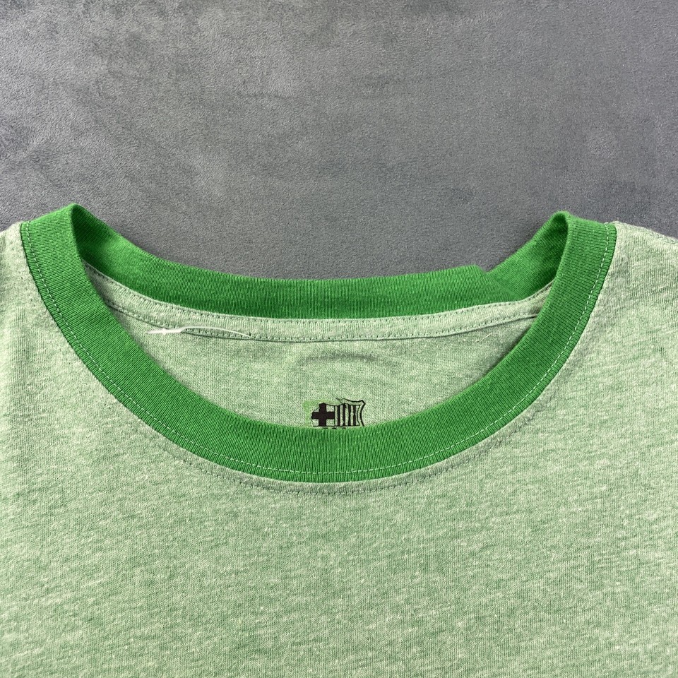 FC Barcelona Lionel Messi Leo Ringer Green Tee #10 Size Large Short ...