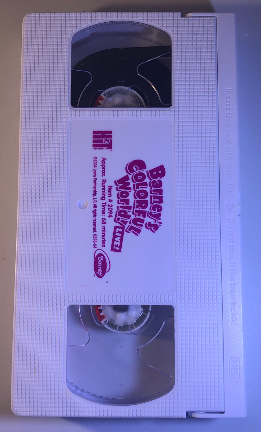 SHIPS N 24 HOURS-Barney Colorful World Live VHS 2004-RARE VINTAGE ...