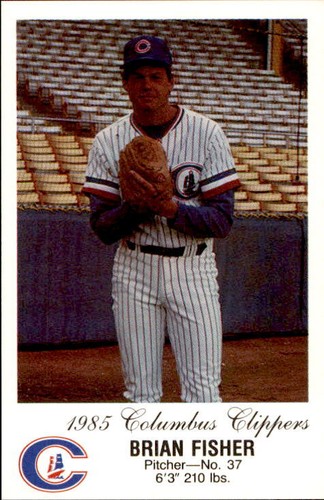 1985 Columbus Clippers Police #11 Brian Fisher - NM Baseball Card | eBay