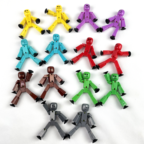 Zing Stikbot Lot x 14 Stop Motion Animation Stick Bot Toy Action Figure ...
