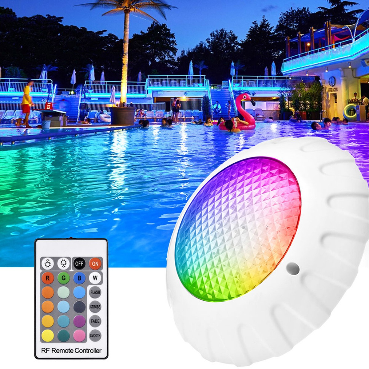 Led Submersible Waterproof Lights 4 Underwater LED Lights, Waterproof