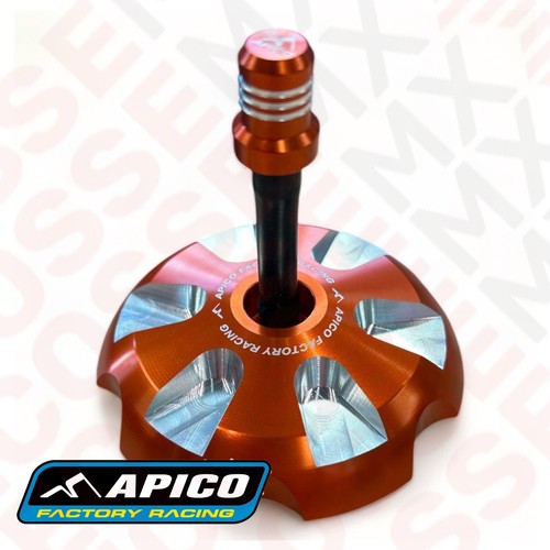 KTM SX85 SX125 SX150 SX250 APICO ALLOY ORANGE FUEL TANK CAP 2013-2025 ...