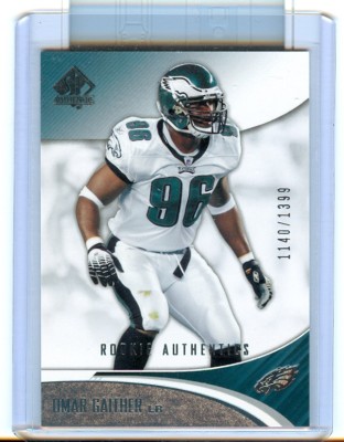 2006 SP Authentic Omar Gaither Rookie Authentics Card Philadelphia ...