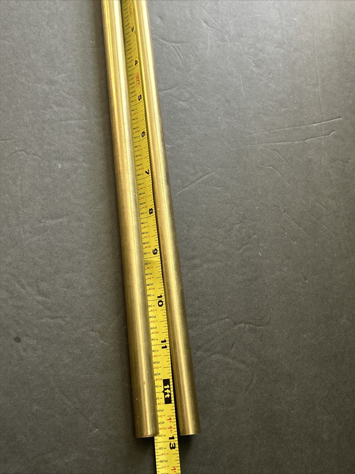 2 Pieces 1/2" C360 BRASS SOLID ROUND ROD 13" long Lathe Bar Stock 1/2 ...