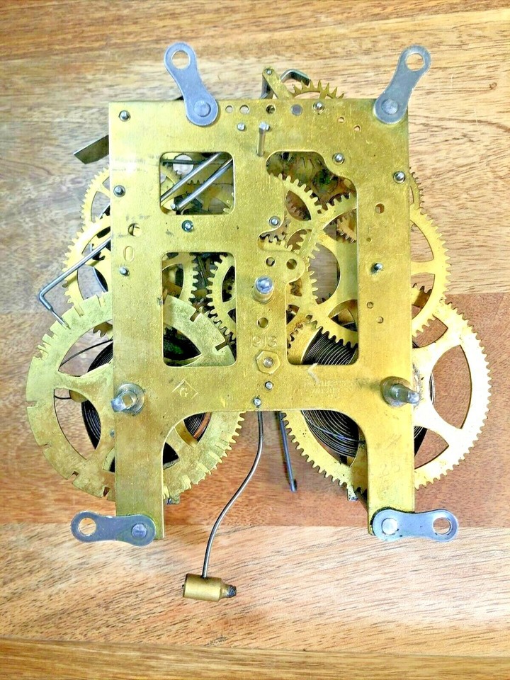 Gilbert "1913" Clock Pendulum Rod and Spring (See Pics to ID Movement ...