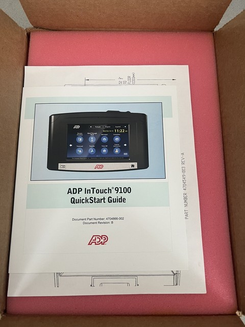 ADP / Kronos In Touch 9100 Time Clock for sale online | eBay