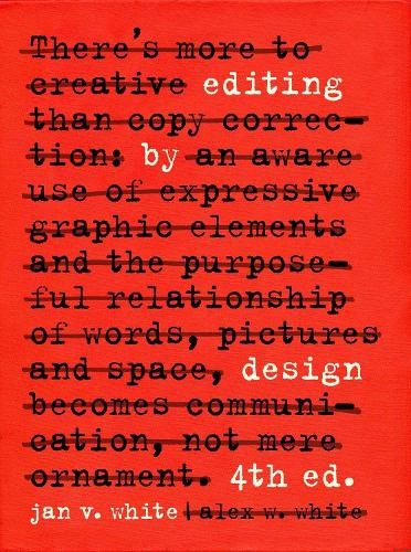 Jan V. White Alex W. White Editing by Design (Paperback) (US IMPORT ...