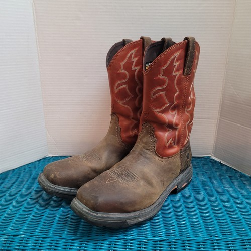 ARIAT Work Hog Work Boots Steel Toe Men's Size 12D Brown NICE | eBay