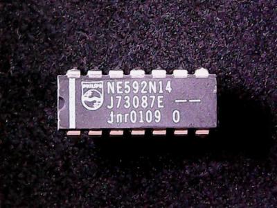 NE592N14 - Philips Video Amplifier 2-Stage - Differential Output NE592 ...
