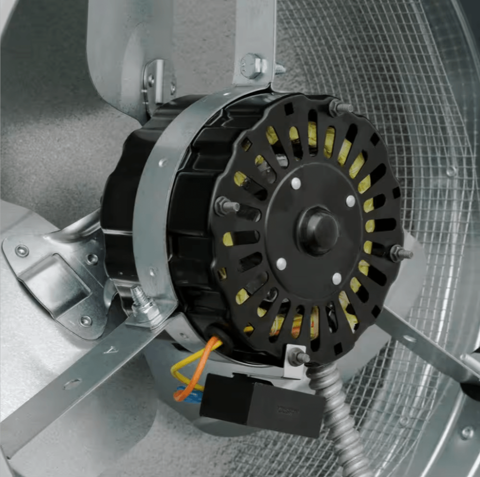 GAF Master Flow 1500 CFM Power Roof Mount Attic Fan ERV6SMWW Weathered ...