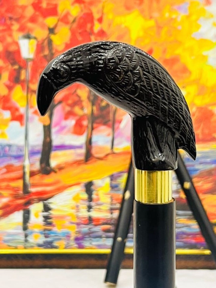 Crow Raven Walking Cane Stick for Men and Women Unisex Gift Party-wear ...