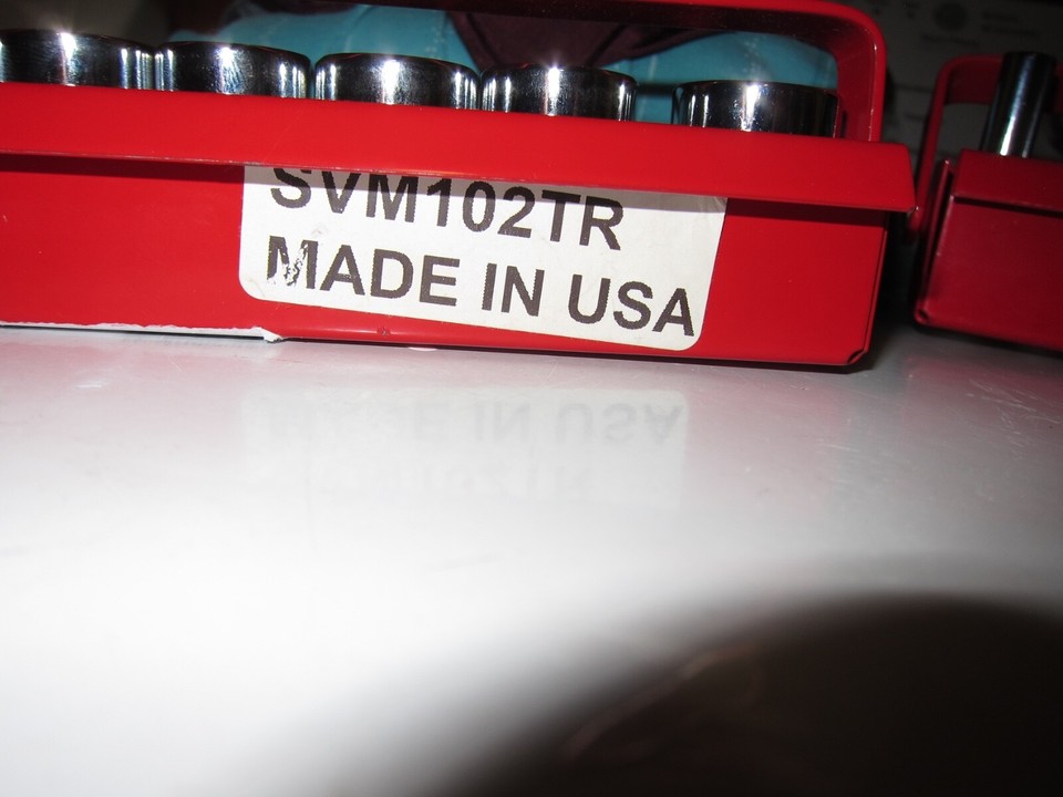 Mac Tools 10Pc 1/2" Drive Metric Shallow Socket Set 12 Pt 10-19mm SVM102TR Tray | eBay