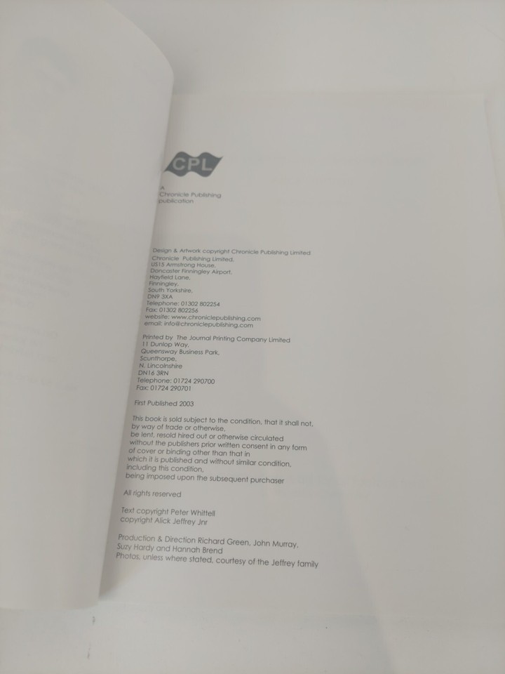 Alick Jeffrey The Life Story Of Doncaster Rovers Legend K 218 | eBay