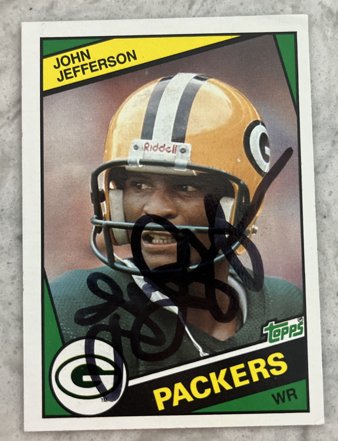 John Jefferson Signed GREEN BAY PACKERS Card 1984 Topps | eBay