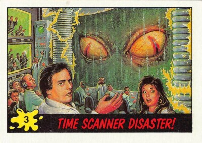 1988 Topps Dinosaurs Attack Trading Card #3 TIME SCANNER DISASTER! | eBay