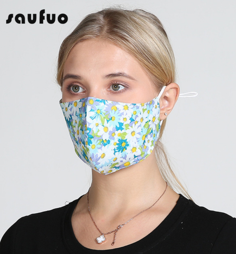 Face Mask Cover Fashion Reusable Washable Breathable Cloth Covering ...